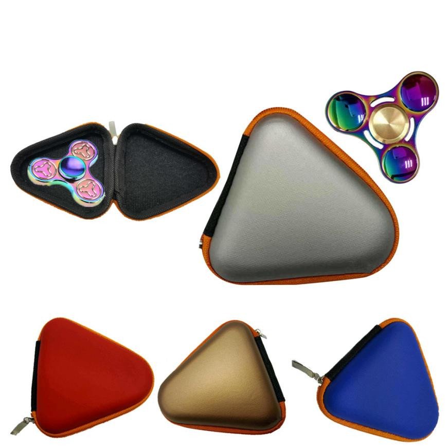 Gift For Fidget Hand Spinner Triangle Finger Toy Focus ADHD Autism Bag ...